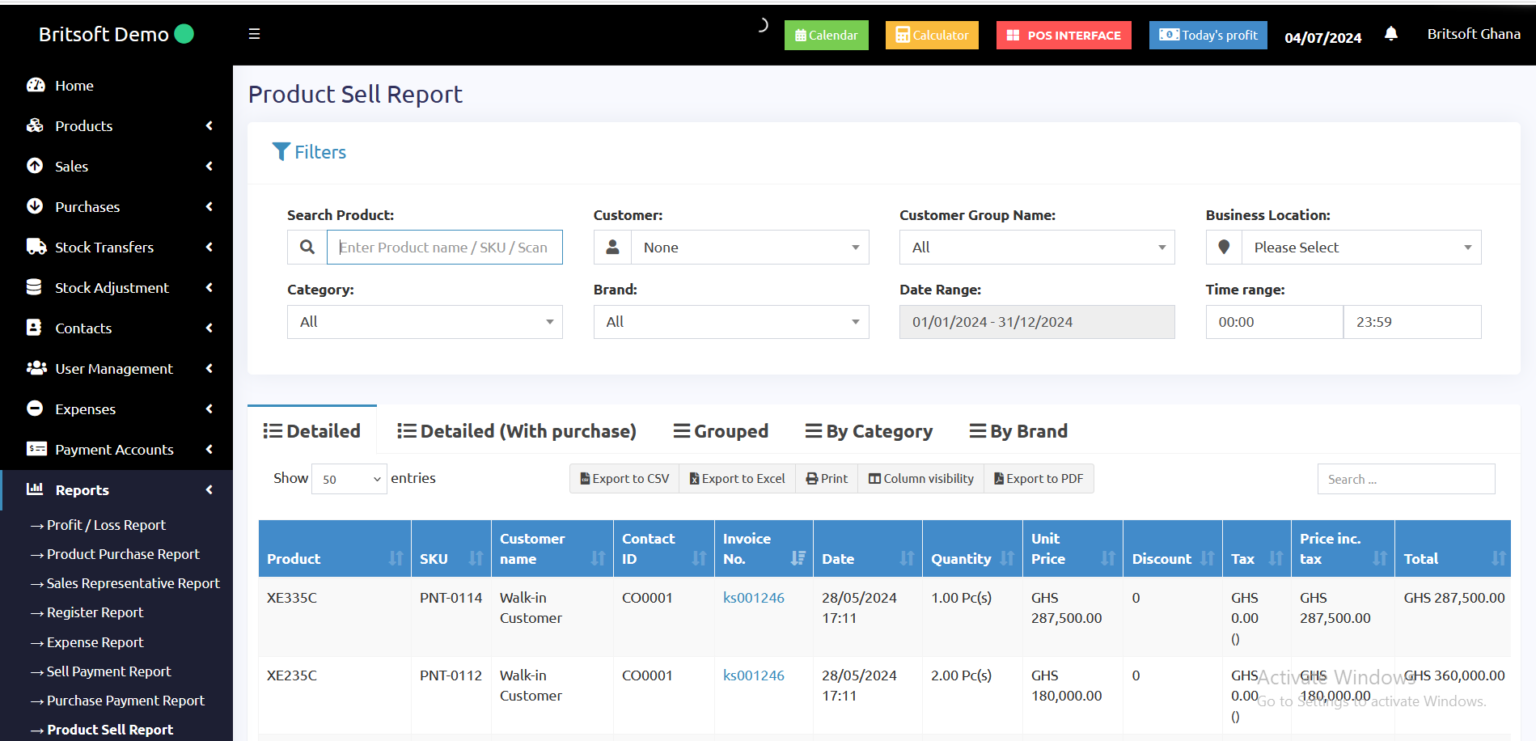 Sales & Inventory Software - Britsoft Ghana